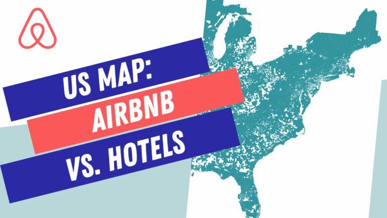 Airbnb Unveils Map Displaying its Dominance Over Traditional Hotels in ...