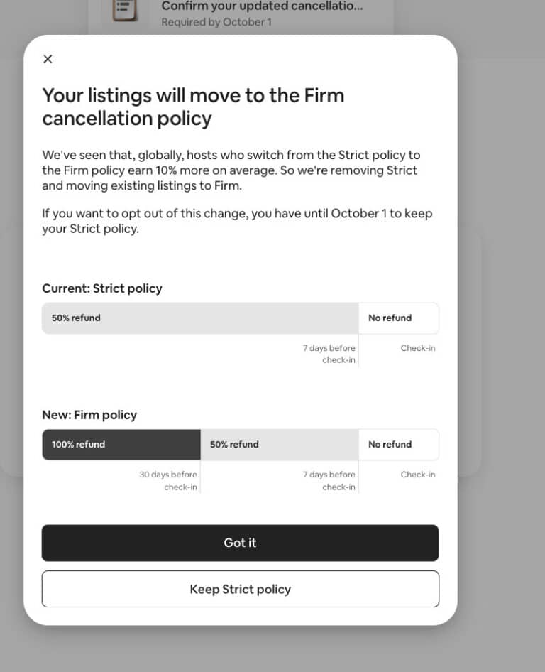 Airbnb Cancellation Policy Updates 2025